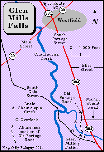 Glen Mill Falls Falls - Chautauqua County, New York